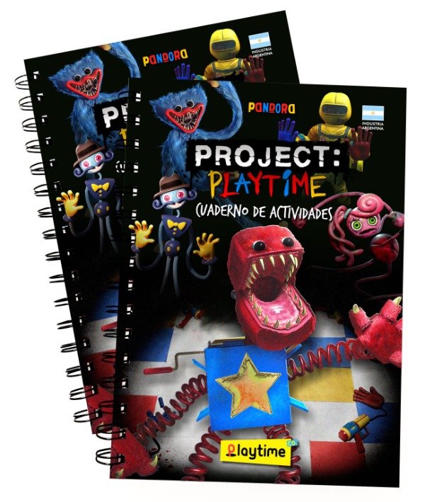 Cuaderno Project Playtime Boxy Boo - Poppy Playtime - Soy Pandora Color