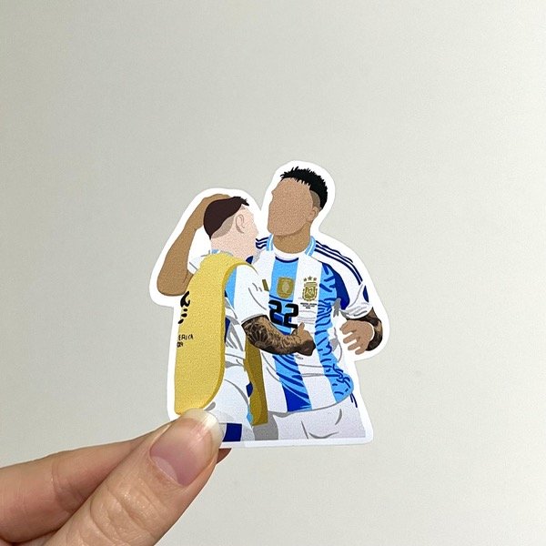 MESSI Y LAUTARO - Sticker individual Selección - Bohemian Stickers