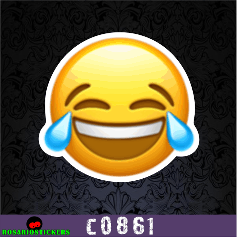 C0861 - Emoji carita - RosarioStickers
