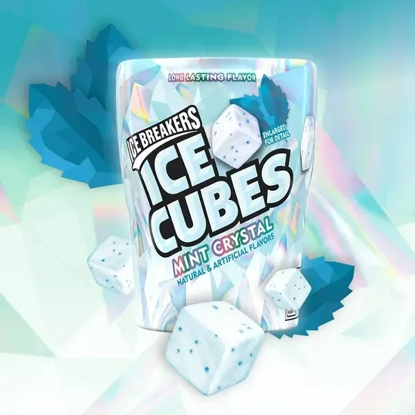 ICE CUBES MINT CRYSTAL 40 CHICLES - snackeandorosario
