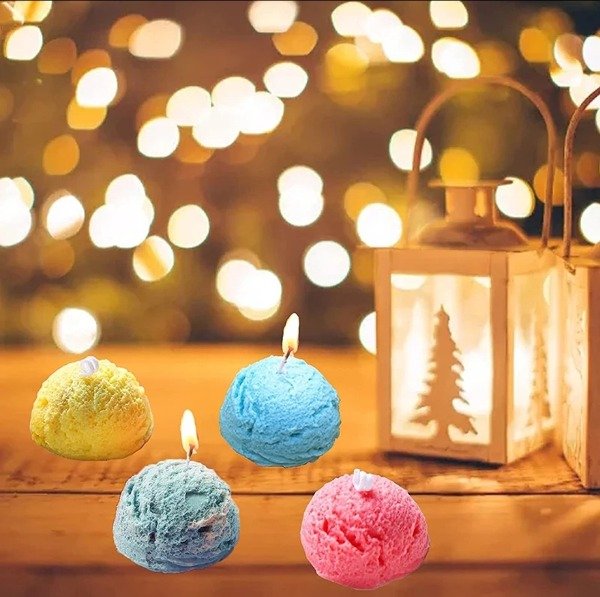 MOLDE BOCHA DE HELADO - ELEMENTOS DULCES