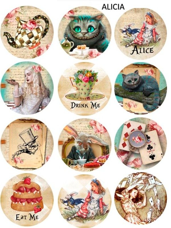 LAMINA ALICIA EN EL PAIS DE LAS MARAVILLAS - La casa Repostera