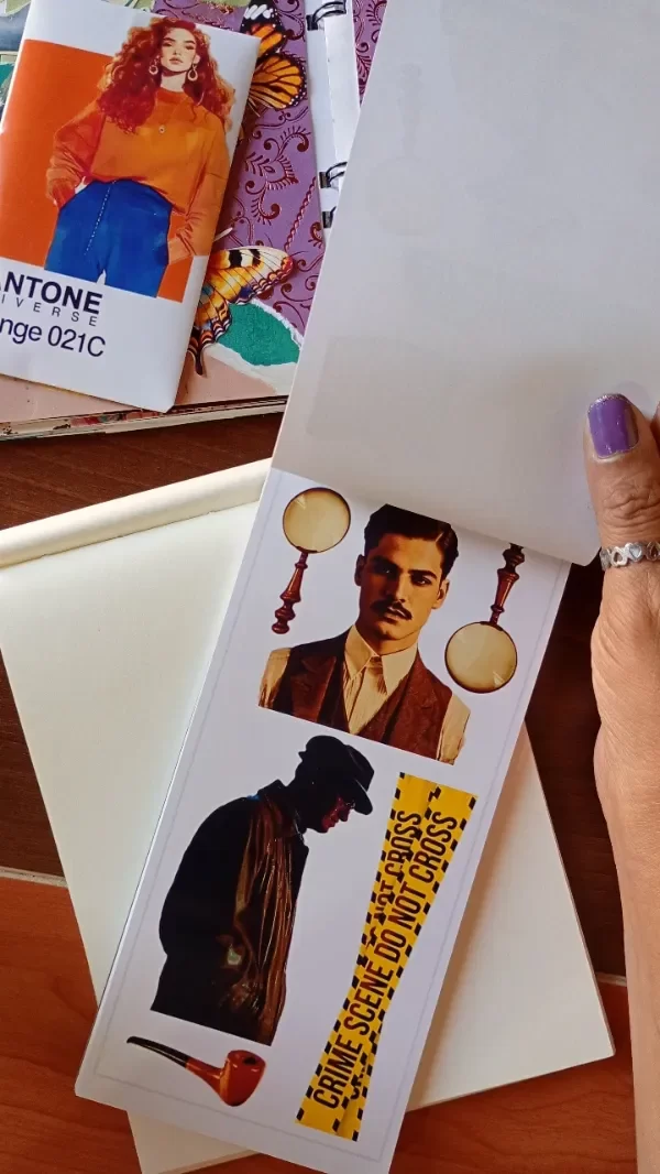 Colección collage recortables Detectives - Merchas Journaling