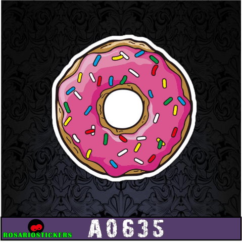 A0635 - Donought Dona Homero (Los Simpsons) - RosarioStickers