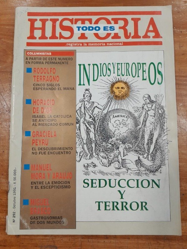 Revista Todo es Historia N 292 / Indios y Europeos - El Pez Volador ...