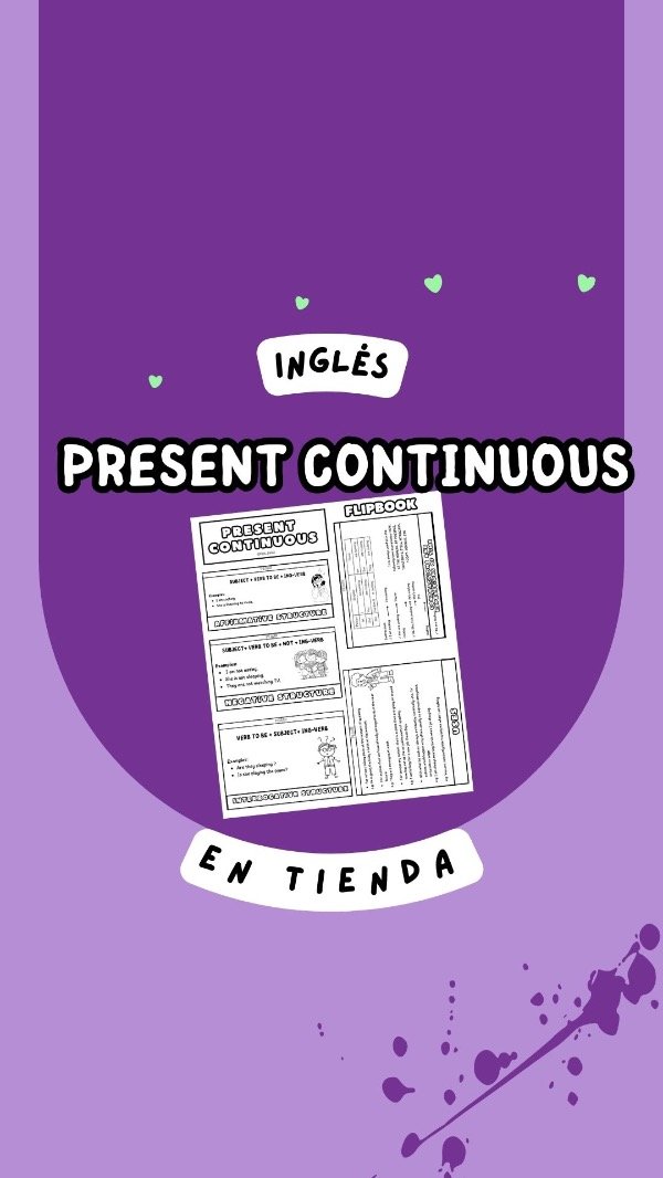 PRESENT CONTINUOUS- FLIPBOOK - Edu con TIC