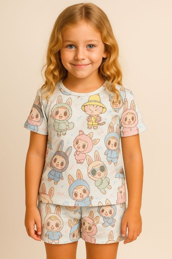 PIJAMA CORTO LABUBU - esigual