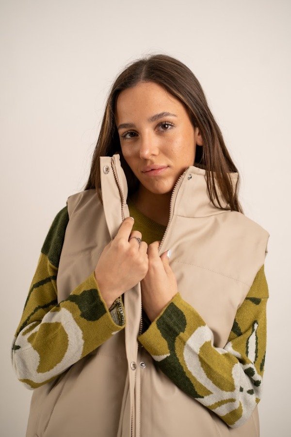 Chaleco Siena beige - mendi