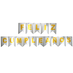 BANDERIN FC PLATEADO / LETRA DORADA - Sorbetes cancheros