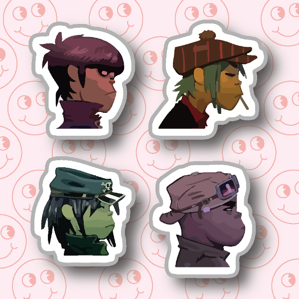 Pack Gorillaz - Tienda de Stickers
