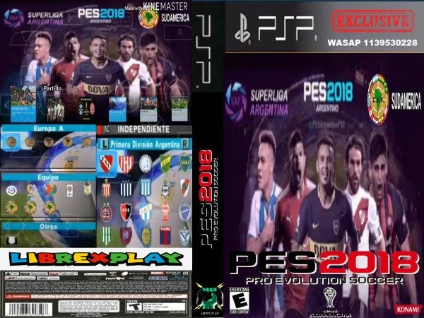PES 2018 SUPERLIGA ARGENTINA 2018 + SUDAMERICANA V3 (PSP) - LibrexPlay2