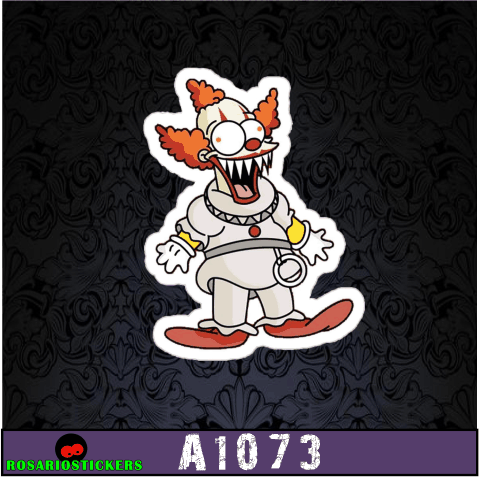 A1073 - Muñeco Krusty malvado (Los Simpsons) - RosarioStickers