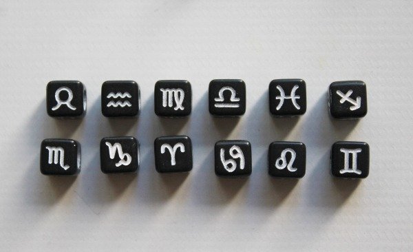 Signos del Zodiaco Cubo Negro - Insumos Bijou Marmu