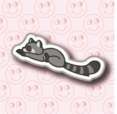 Mapache - Tienda de Stickers