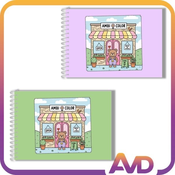 Ambi Color libro para colorear Premium - Ambar violeta Digital