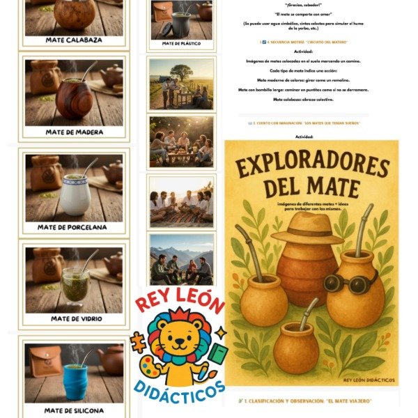 Combo de imágenes "Exploradores del mate" - Rey Leon Didacticos
