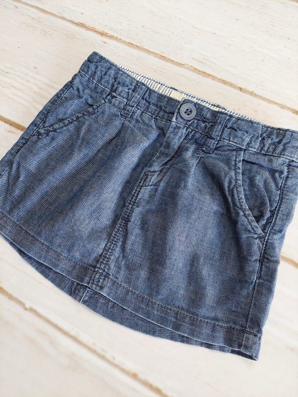 Pollera de jean azul HYM 2/3 años - Ropita Linda