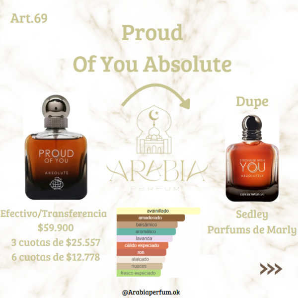 Proud Of You Absolute Fragrance World - Arabia Perfum