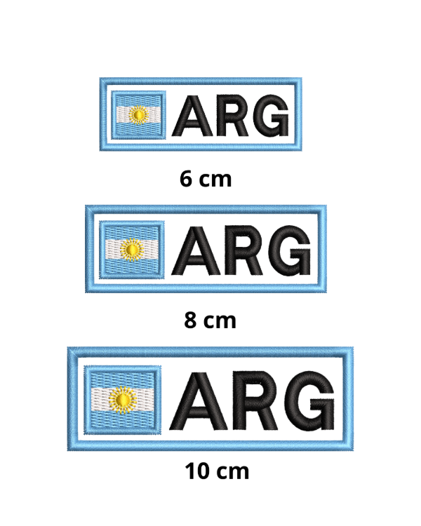 Aplique de Banderita Argentina x3 tamaños - Santo Remedio matrices