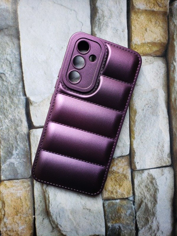Funda puffer metalizada Samsung A34 violeta - Modatech