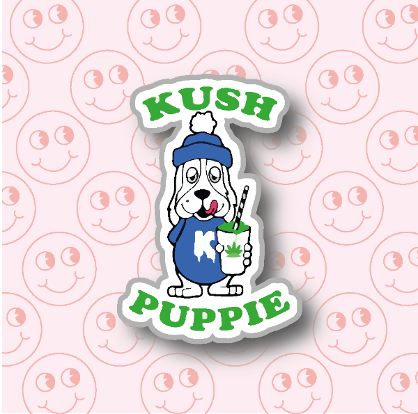 Kush Puppie - Tienda de Stickers