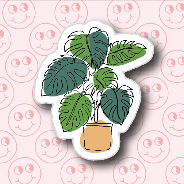 Planta en maceta - Tienda de Stickers