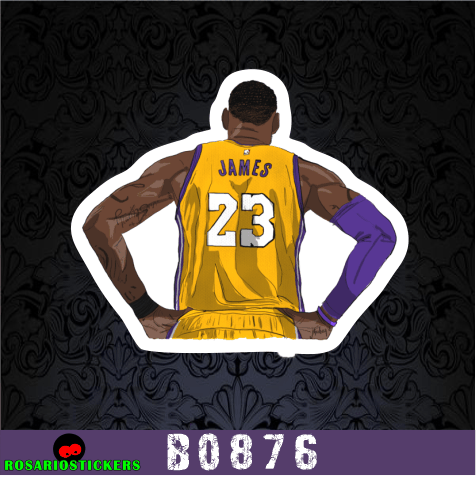 B0876 - LeBron James Los Angeles Lakers - RosarioStickers