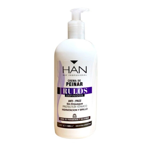 Han - Crema para Peinar Rulos Definidos x 500 ml - Doble G Cosmetics