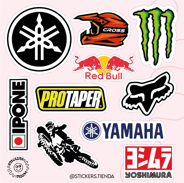 Plancha mediana motos Yamaha - Tienda de Stickers