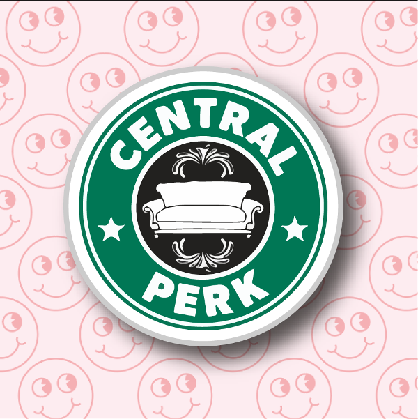 Central Perk círculo - Tienda de Stickers