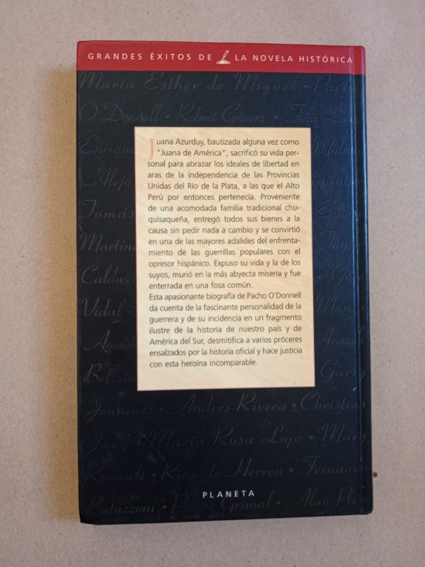 Juana Azurduy - O'donnell - Planeta 1998 - T D - La Masmédula Libros