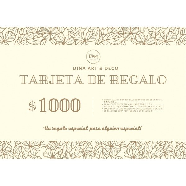 Gift Cards - Dina Art Deco