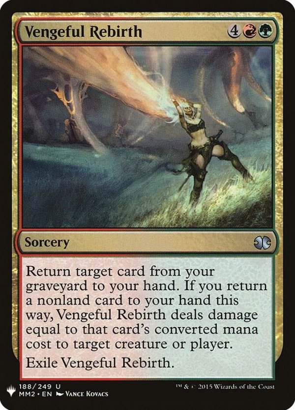 Vengeful Rebirth The List - ALUMINETCG