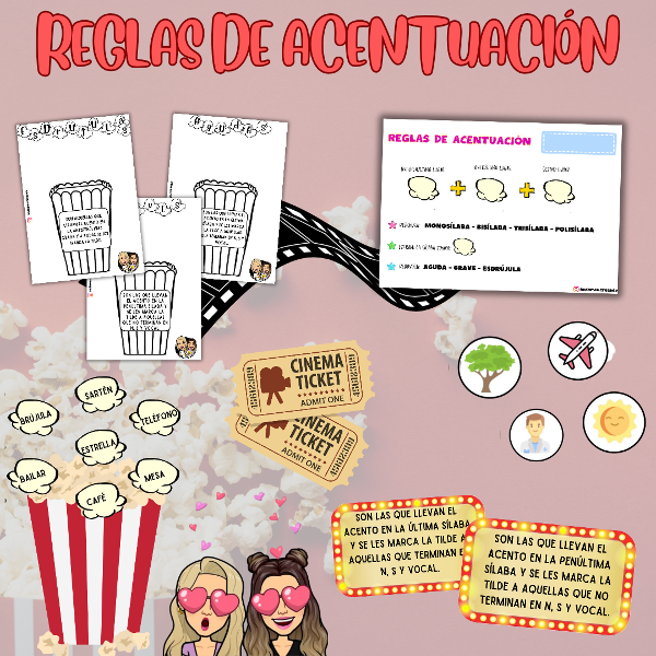 REGLAS DE ACENTUACIÓN POPCORN - Andamos Creando
