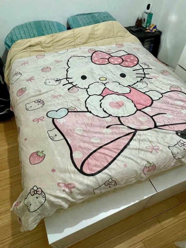 Manta animada XL kity rosa - Tradiciones Materas