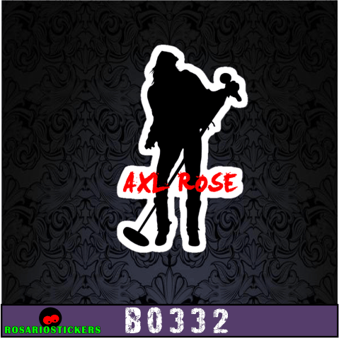 B0332 - Axl Rose Guns'n'Roses Guns - RosarioStickers