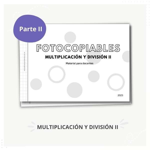 Fotocopiables: Multiplicación y división II - Eduludik