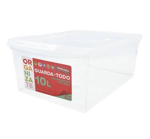 CAJA PLASTICA TRANSPARENTE 10 LT STAR - Aroma bazar