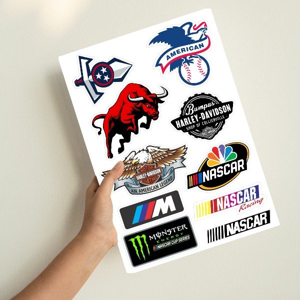 Kit X 50 Stickers Imprimibles Calcos Modelo 6 - Wook Imprimibles