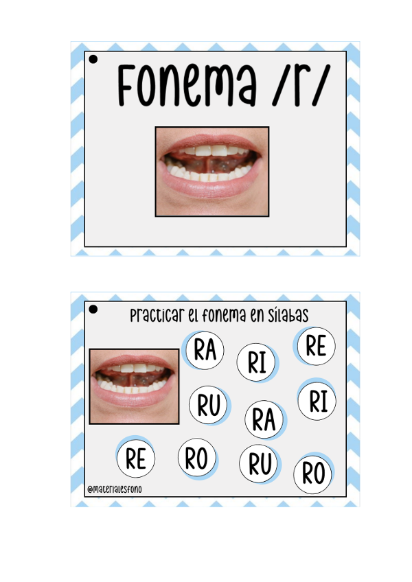 Actividades fonema "R" (librito) - Materialesfono