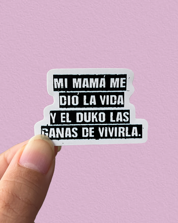 VIVIRLA A LO DUKI - Sticker individual Duki - Bohemian Stickers