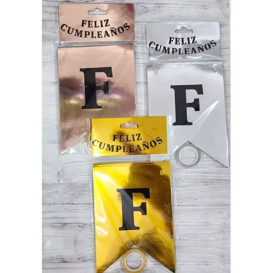 Banderín Espejado Plateado FC - Bonete