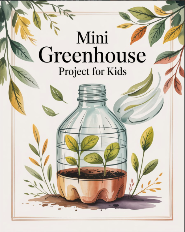 Mini greenhouse project for kids. - Miss Laura - TDET