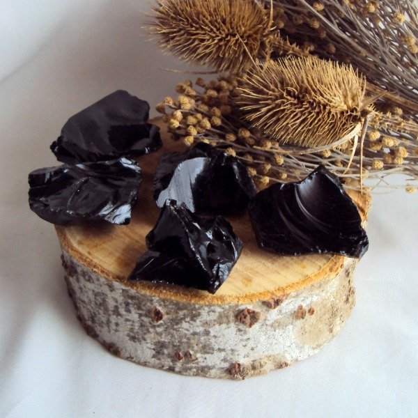 Obsidiana Negra en Bruto - Alma Libre