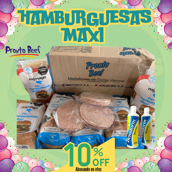 Hamburguesas Pronto Beff Maxi - Golosinas oeste