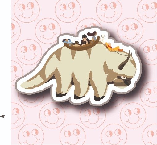 Appa volador - Tienda de Stickers
