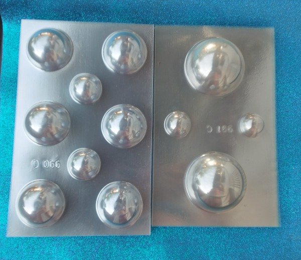Set 2 placas de acetato medias esferas - Moldes que Enamoran