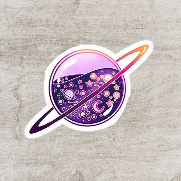Sticker Universo - Planetas #4 - stickersbylali