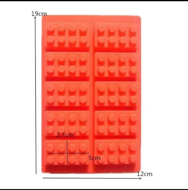 MOLDE LEGO X 10 - ELEMENTOS DULCES