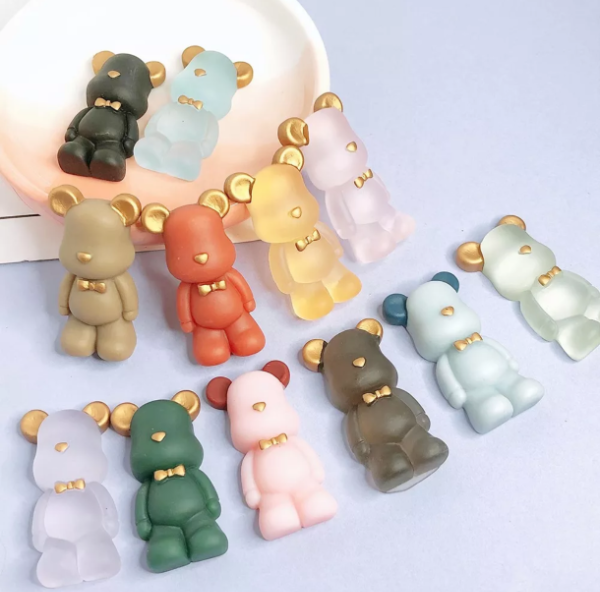 Molde ositos moño por tres - Arcoiris VF